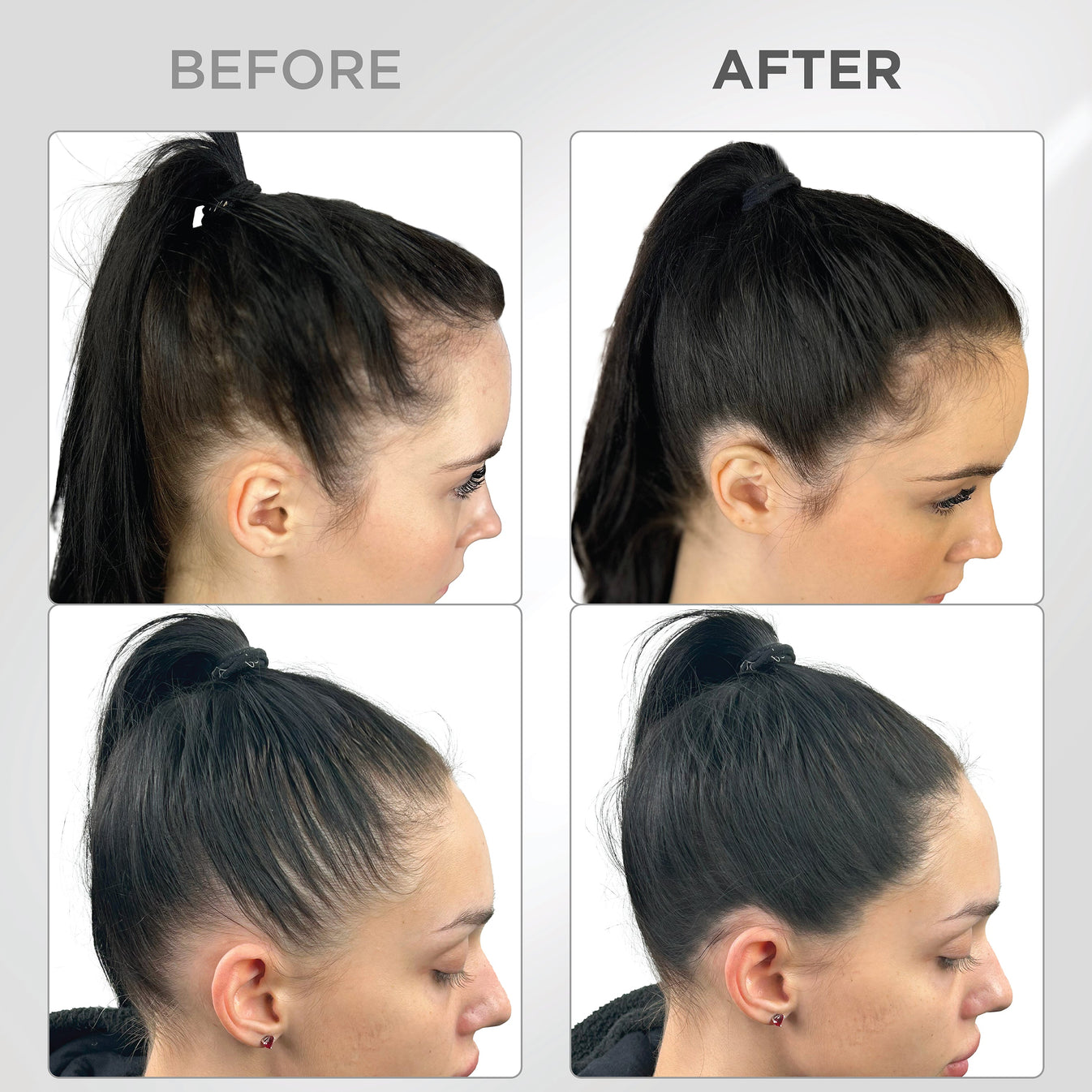 THICK FIBER Root Touch Up & Hairline Powder with Brush (Dark Brown ...