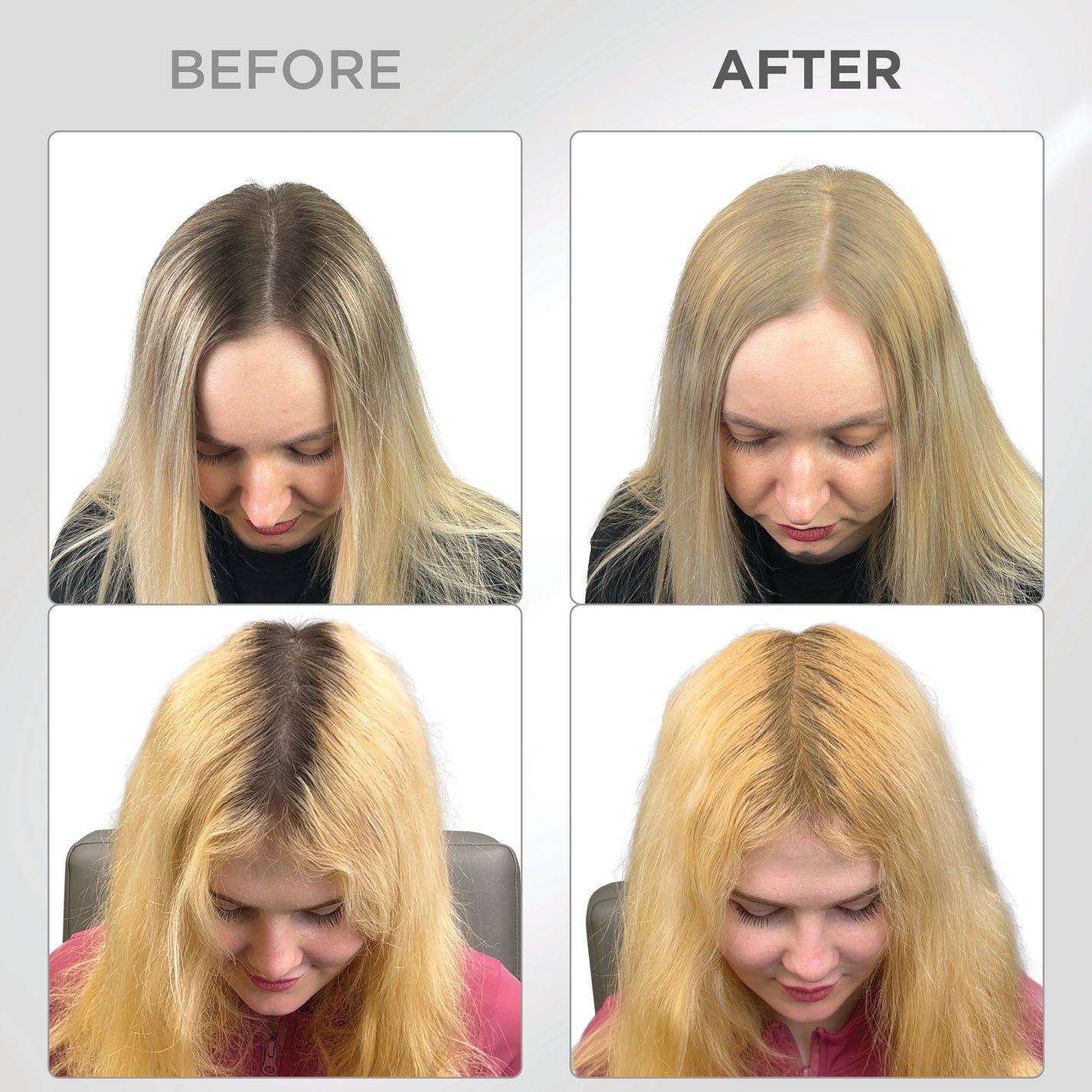 THICK FIBER Root Touch Up & Hairline Powder with Brush (Dark Brown ...