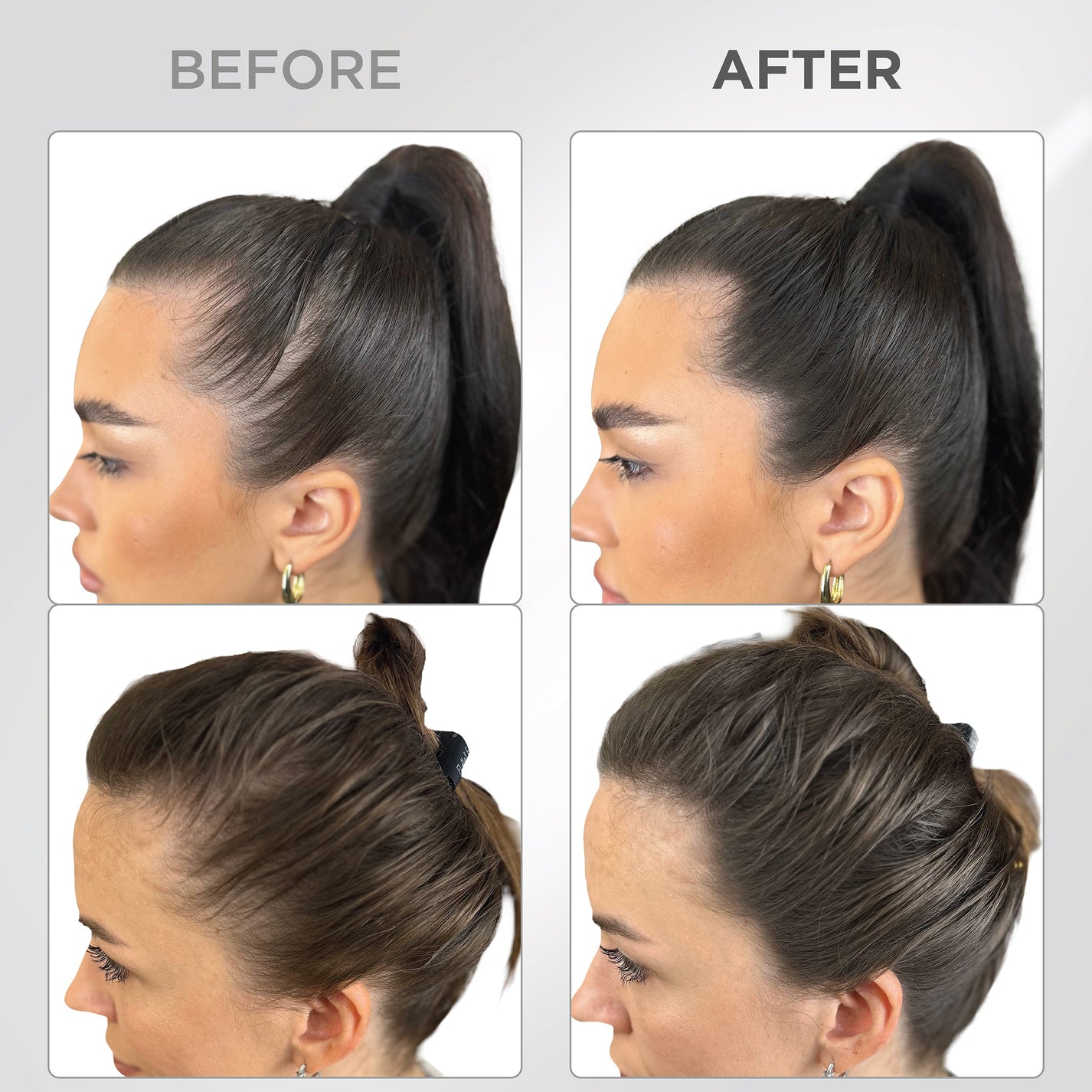 THICK FIBER Root Touch Up & Hairline Powder with Brush (Dark Brown ...